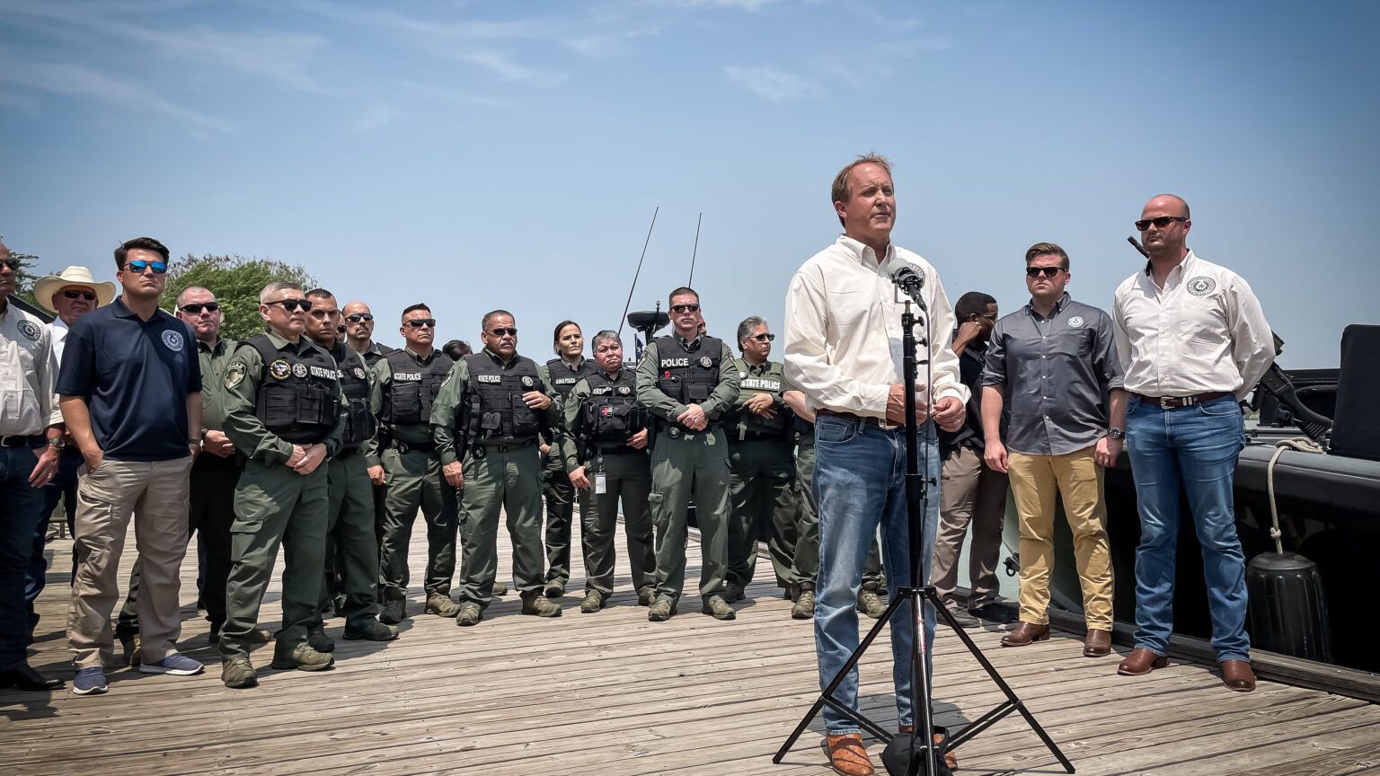 Ken Paxton Holds the Line in Eagle Pass - Texans for Strong Borders